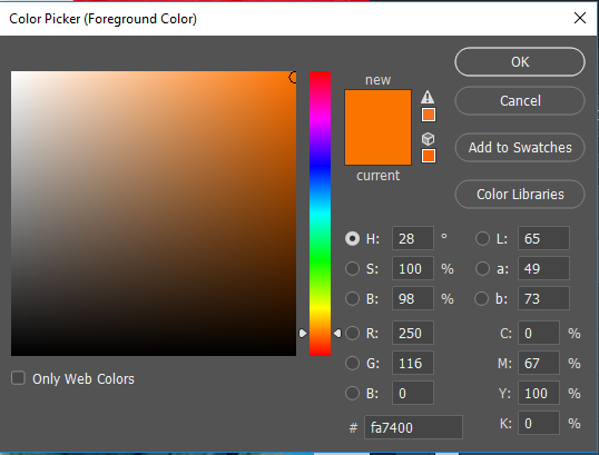 Foreground Color Swatch - Digital Marketing Test Site